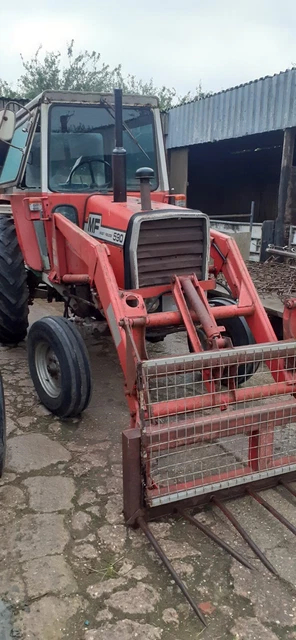 MASSEY FERGUSON 590 with MF80 loader and multipower. MF590 loader ...