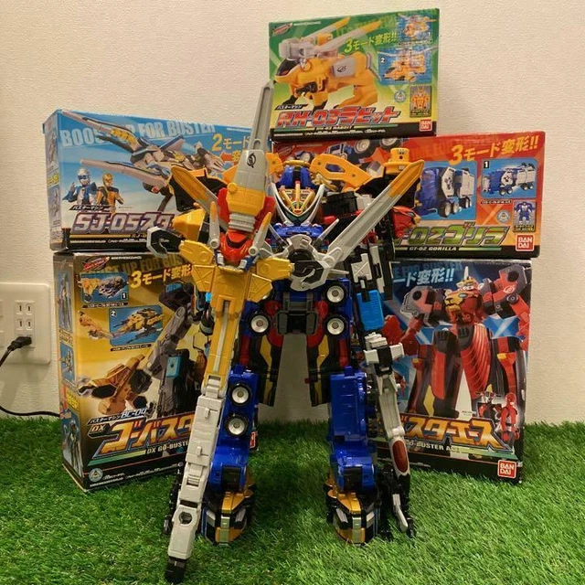 POWER RANGERS SENTAI Go Busters DX ROBO Set Megazord Toy BANDAI Japan ...