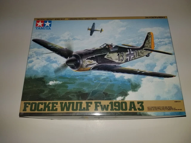 Tamiya 1 48 Focke Wulf Fw190 A3 Plastic Model Kit 61037 Eur 16 93