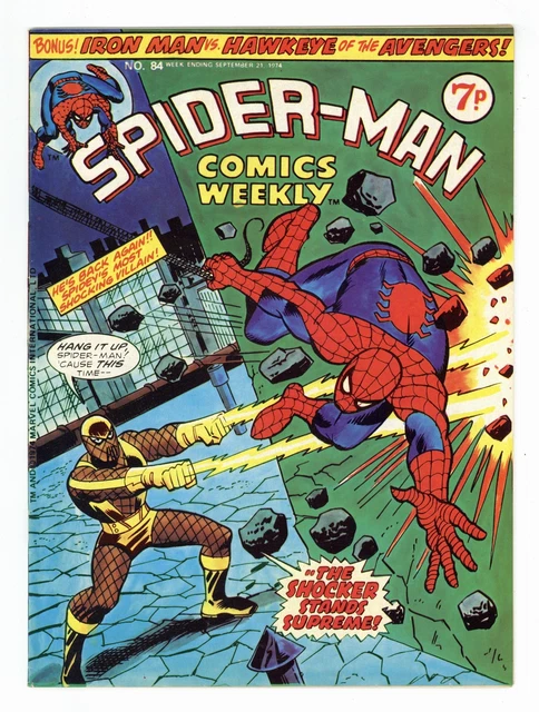 SPIDER-MAN COMICS WEEKLY #84 FN+ 6,5 1974 EUR 10,74 - PicClick FR