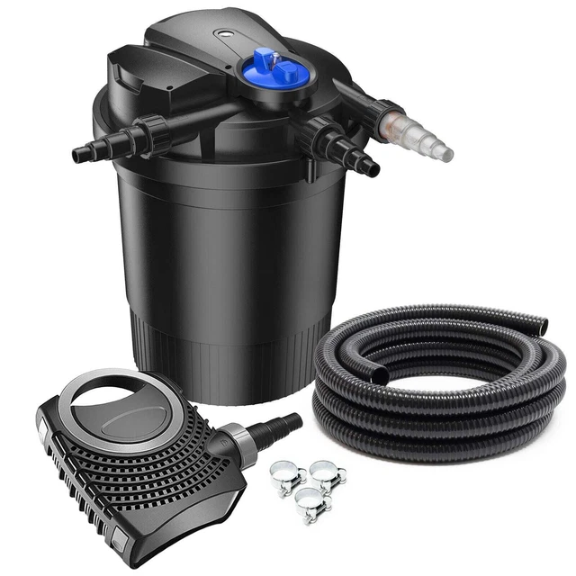 KIT DE FILTRATION set 12000 litres 11 watts UVC pompe 6000 l/h tuyau 5 ...