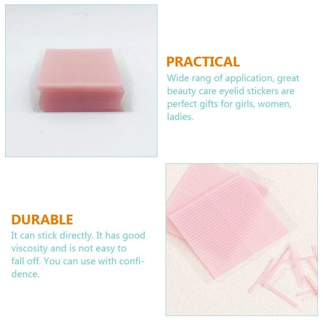 6 SHEETS DOUBLE Eyelid Fiber Strips Miss Woman Girl Sticker Lifting $19 ...