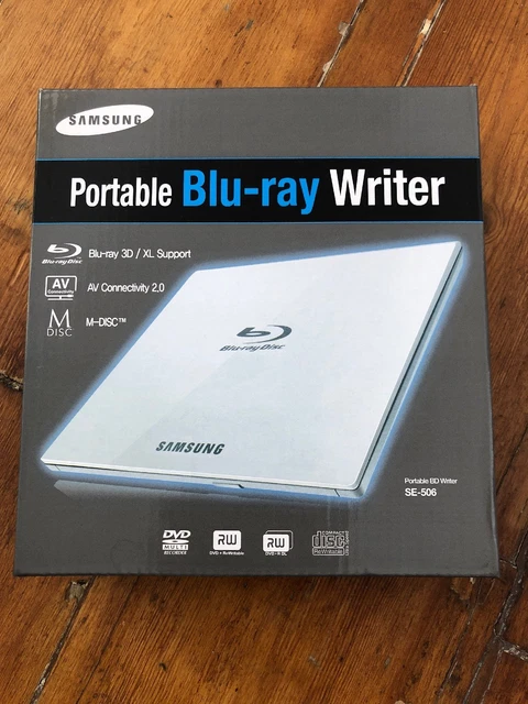 SAMSUNG PORTABLE BLU-RAY Writer 3D Se-506cb/rswd £41.00 - PicClick UK