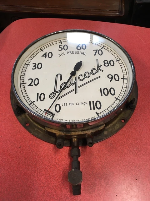 VINTAGE LAYCOCK PRESSURE Gauge £100.00 - PicClick UK