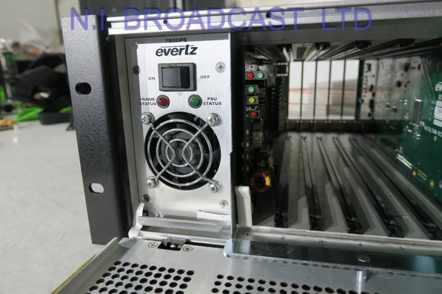 EVERTZ 7800FR FRAME with 24x high definition hdsdi BNC TO fibre optic convert $2,587.32 ...