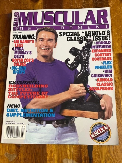 MUSCULAR DEVELOPMENT BODYBUILDING muscle magazine ARNOLD SCHWARZENEGGER ...