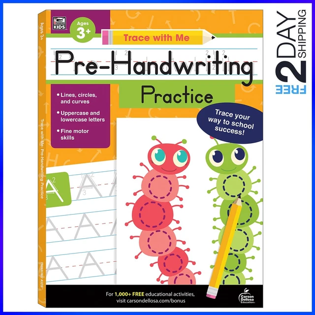 HANDWRITING PRACTICE BOOK for Kids Letter Number Tracing Preschool ...