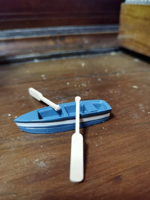 SANTONS DE PROVENCE La Barque du pêcheur Gamme Santons 3 cm... EUR 4,85 ...