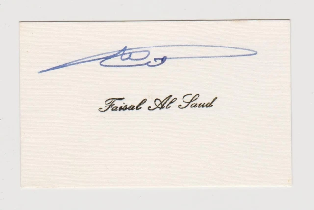 KING FAISAL (BIN Abdulaziz Al-Saud) former King of Saudi Arabia EUR 393 ...