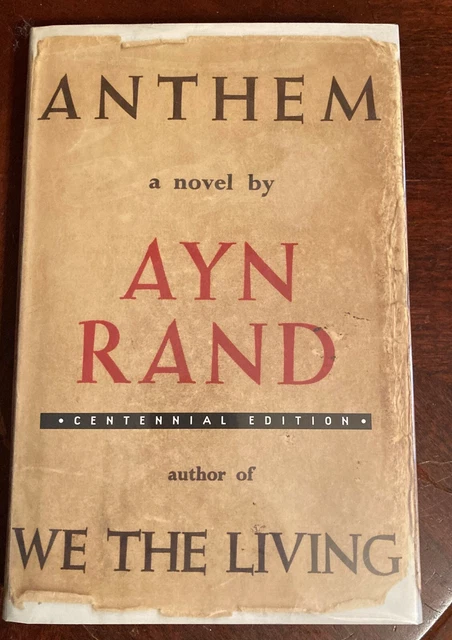 HYMNE CENTENNIAL EDITION Ayn Rand, HBDJ, première impression, non lu ...