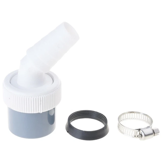 WASHING MACHINE DRAIN Pipe Adapter Secure Threaded Connection Metal ...