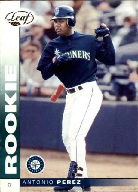 CARTE DE BASEBALL 2002 Leaf Seattle Mariners #178 Antonio Perez ROO EUR ...
