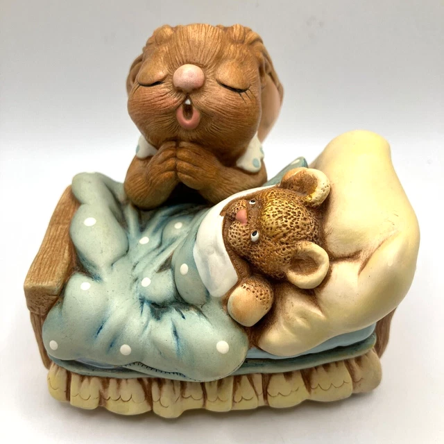 VINTAGE PENDELFIN VICTORIA Bunny Hand Painted Stonecraft Figurine from ...