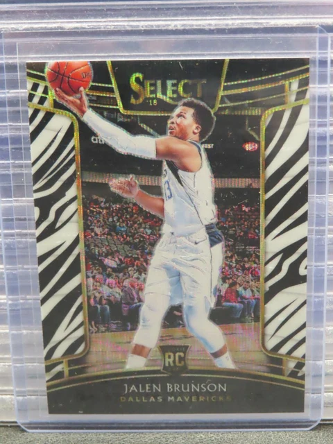 2018-19 SELECT JALEN Brunson Concourse Zebra Prizm SSP recrue RC #8 ...