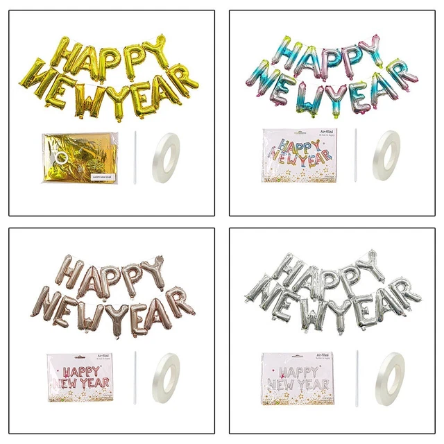 ENSEMBLE BALLON ACCROCHEUR 2024 Bonne ann e 16 pouces options multiples couleur EUR 7,79 ...