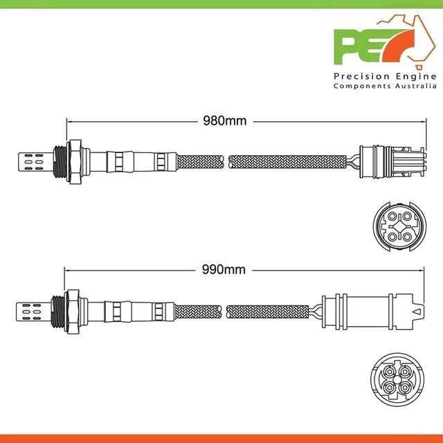 2X NEW * OEM * Pre-Cat & Post-Cat Oxygen Sensors For BMW Z4 3.0L 6 Cyl ...