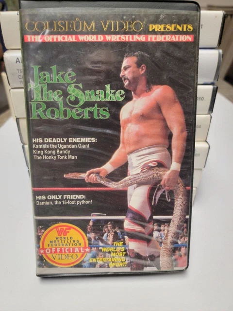 WWF JAKE THE Snake Roberts VHS Coliseum Video 1987 Clamshell Wrestling £29.07 - PicClick UK