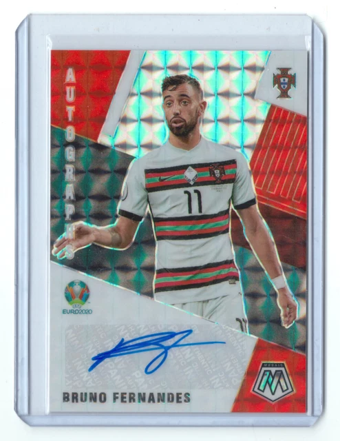 BRUNO FERNANDES PORTUGAL Autographs 2021 Panini MOSAIC UEFA EURO 2020 ...