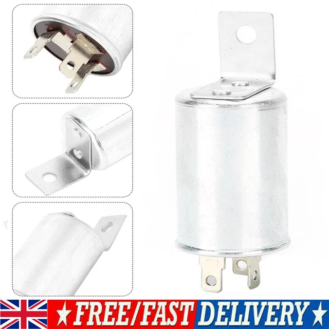 ELECTRONIC 12V 3 Pin Car Flasher Relay Unit For Land Rover Series 2 2A ...