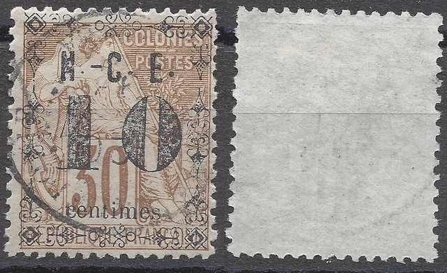 STAMP OF COLONIES French New Caledonia N° 12 used Value (2) $23.64 ...