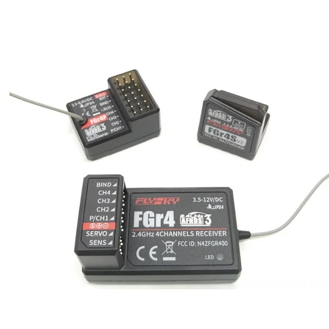 4CH 2.4G RECEIVER Long Range Transmitters Flysky FGR4S FS-GF4 ...