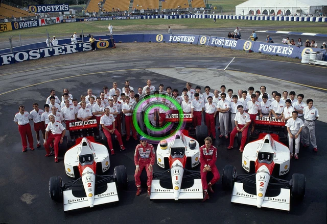 ORIGINAL 35MM RACING Slide F1, Ayrton Senna - G. Berger 1991 Australia ...