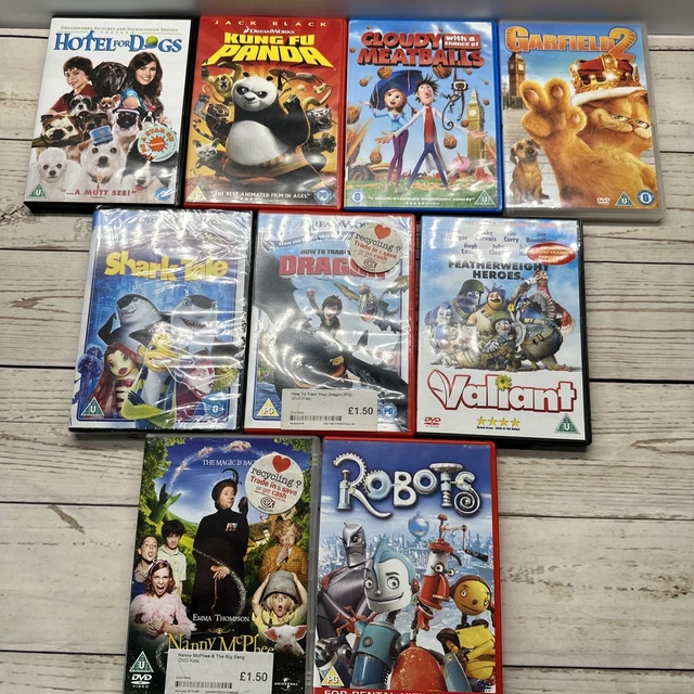 CHILDRENS KIDS DVDS 9 Title Bundle Dreamworks Kung Fu Panda Dragon £12. ...