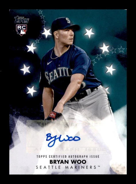 2024 TOPPS BASEBALL Stars voiture Bryan Woo RC recrue Seattle Mariners ...