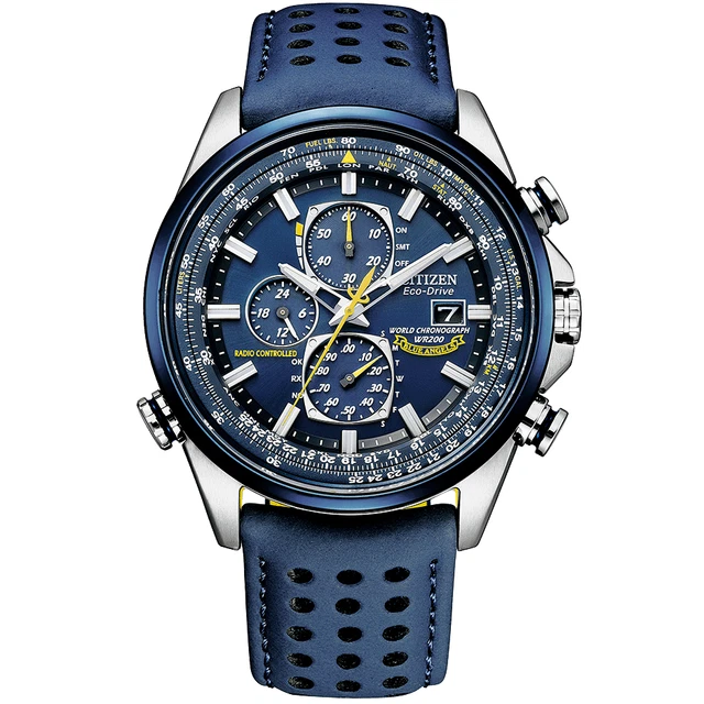 CITIZEN PROMASTER SKY Blue Angels AT8020-03L Montre solaire radio Eco ...