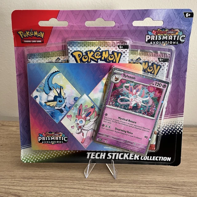POKÉMON PRISMATIC EVOLUTIONS - Sylveon Tech Sticker Collection (Sealed ...