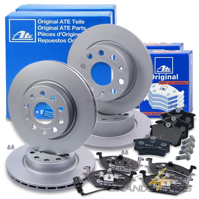 ATE BREMSSCHEIBEN+BELÄGE VORNE+HINTEN Für Seat Leon 1P Skoda Octavia 2 Vw Golf 5 EUR 179,91 ...
