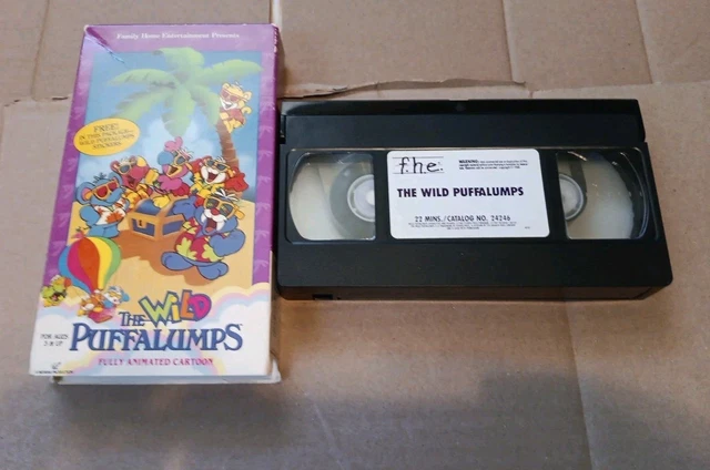 THE WILD PUFFALUMPS Kids Cartoon Movie Rare VHS Video Tape 1988 F.H.E ...