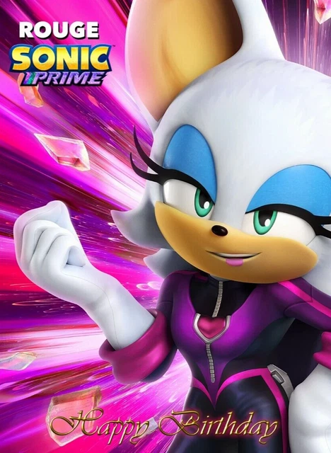 BIGLIETTO DI COMPLEANNO Sonic Prime Happy Birthday non personalizzato ...