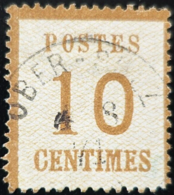 BURELAGE RENVERSÉ ET OBER-SULZ (CaD ALLEMAND) ALSACE LORRAINE N°5b cote ...