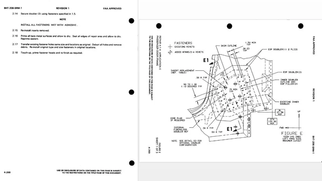 BELL 206 JET Ranger Helicopter Structural Service Repair manual detailed archive £8.50 - PicClick UK