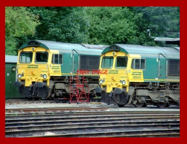 PHOTO CLASS 66 Loco No 66542 & 66543 £1.65 - PicClick UK