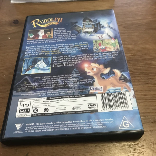 RUDOLPH THE RED Nosed Reindeer Animation DVD Christmas All-Star Cast ...