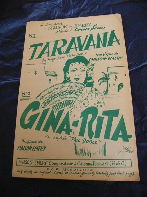 &PARTITION TARAVANA MAISON Emery Gina Rita Paso Doble" EUR 5,00 ...