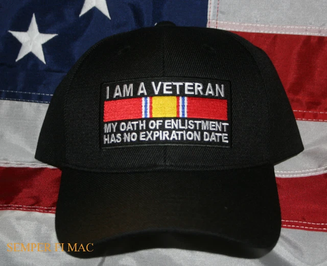 I AM A Veteran My Enlistment Oath Has No Expiration Hat Patch Us ...