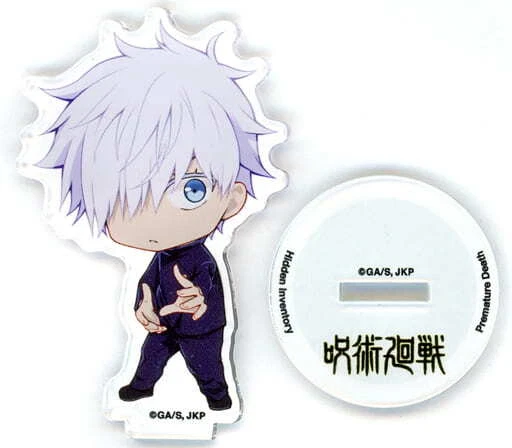 JUJUTSU KAISEN GOJO Satoru Chara Dori Chibi Figur Acryl Ständer 7cm EUR ...