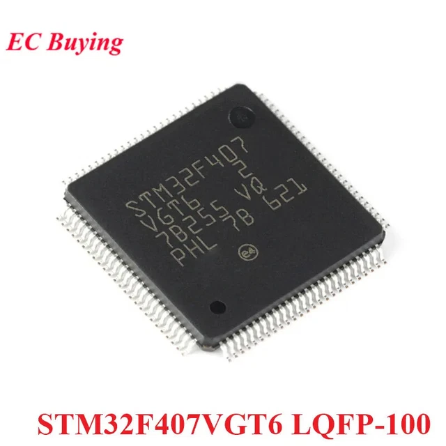 STM32F407VGT6 ARM CORTEX-M4 Microcontroller 32-bit LQFP-100 MCU IC ...