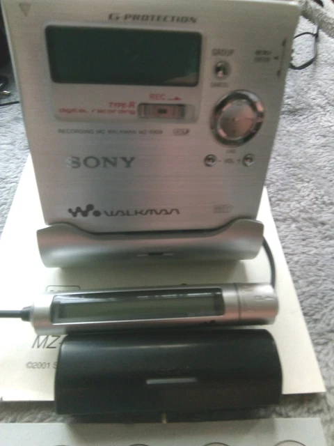 SONY WALKMAN MZ-R909 MDLP MiniDisc Recorder Type-R Recording Technology ...