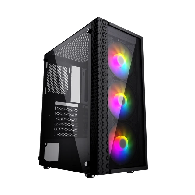 IONZ KZ27 HIKARI PC Gaming Case Compact M/ATX Glass Front Tempered ...