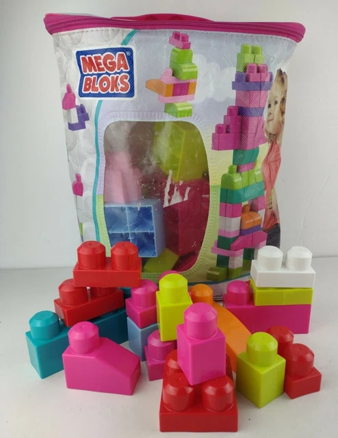 MEGA BLOKS FISHER Price DCH54 Buildable Block Bag, Colourful Bricks ...