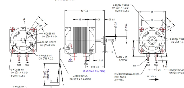 FASCO CONDENSER Fan Motor Commercial Fridge 55D525-80AT $85.95 ...