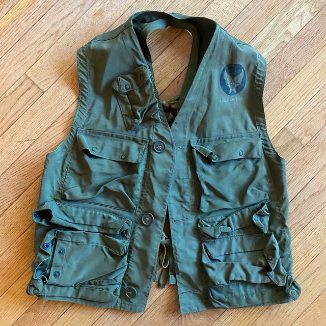 WWII USAAF ARMY Air Force Type C-1 Emergency Sustenance Vest Tie Back ...