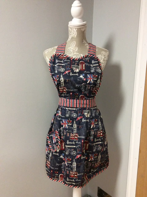 HARRODS KITCHEN APRON Alice In Wonderland Tea Party London Landmarks ...