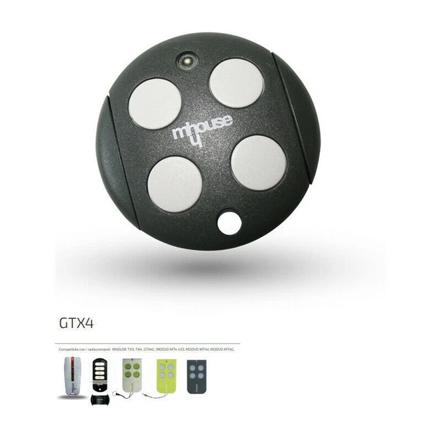 TÉLÉCOMMANDE RADIO TRANSMETTEUR Mhouse GTX4 MT4 TX3 TX4 433,92 MHZ Dfm EUR 23,92 - PicClick FR