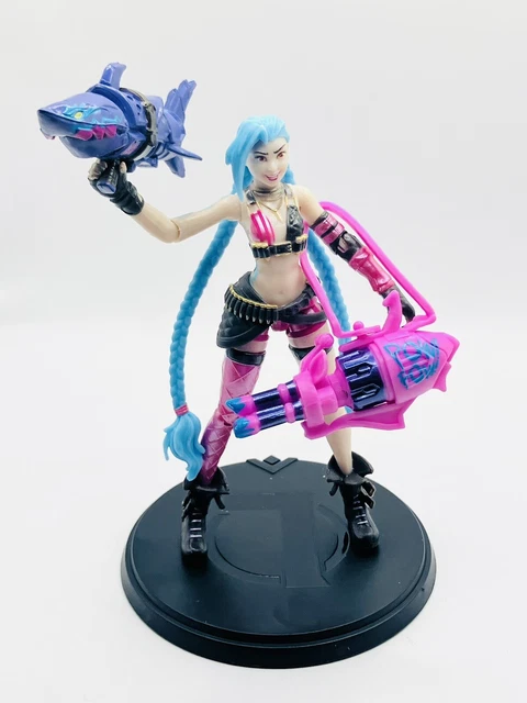 LEAGUE OF LEGENDS, Official 4-Inch Jinx Collectible Figure with Premium ...