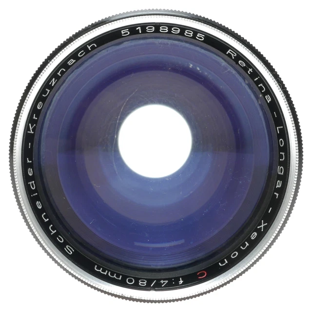 SCHNEIDER RETINA-LONGAR-XENON F:4/80MM C Kodak Camera Lens £144.29 ...
